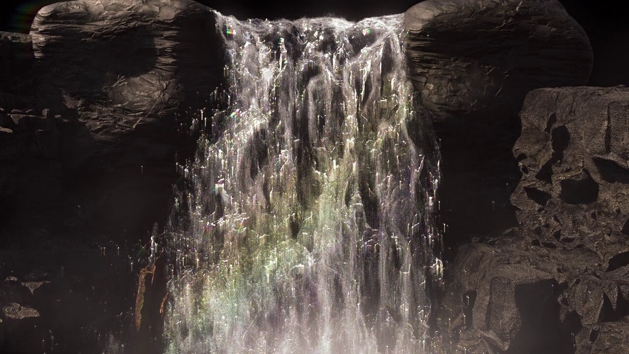 ArtStation - Houdini waterfall simulation