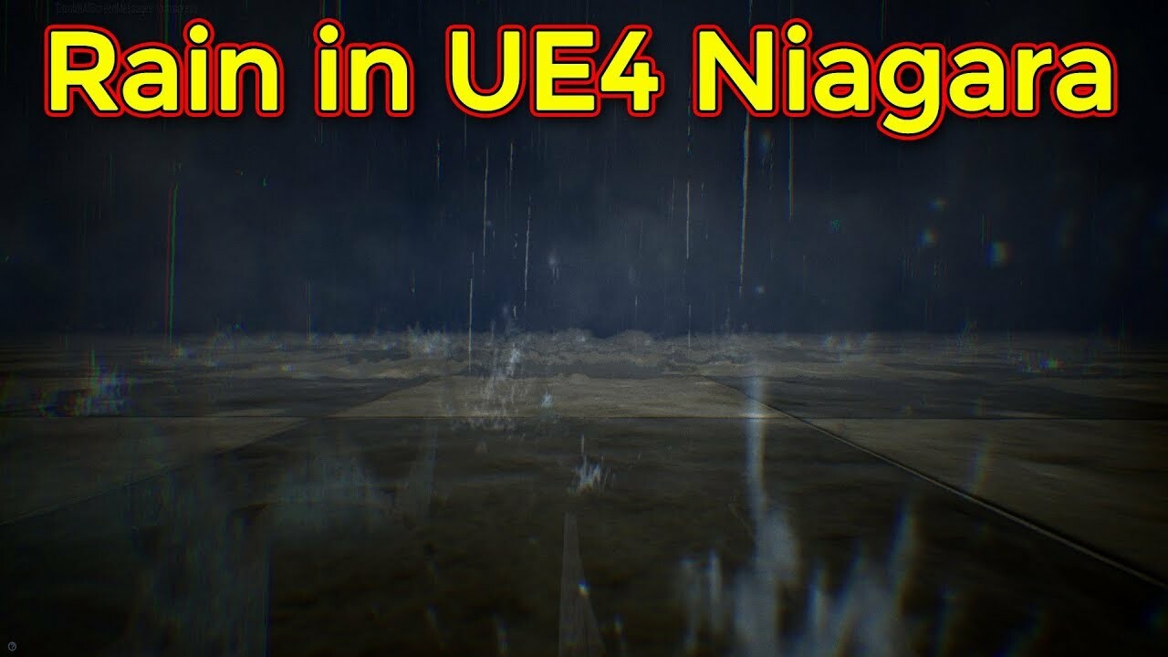 ArtStation - Rain Effect | Unreal Engine Niagara Tutorial | Houdini ...