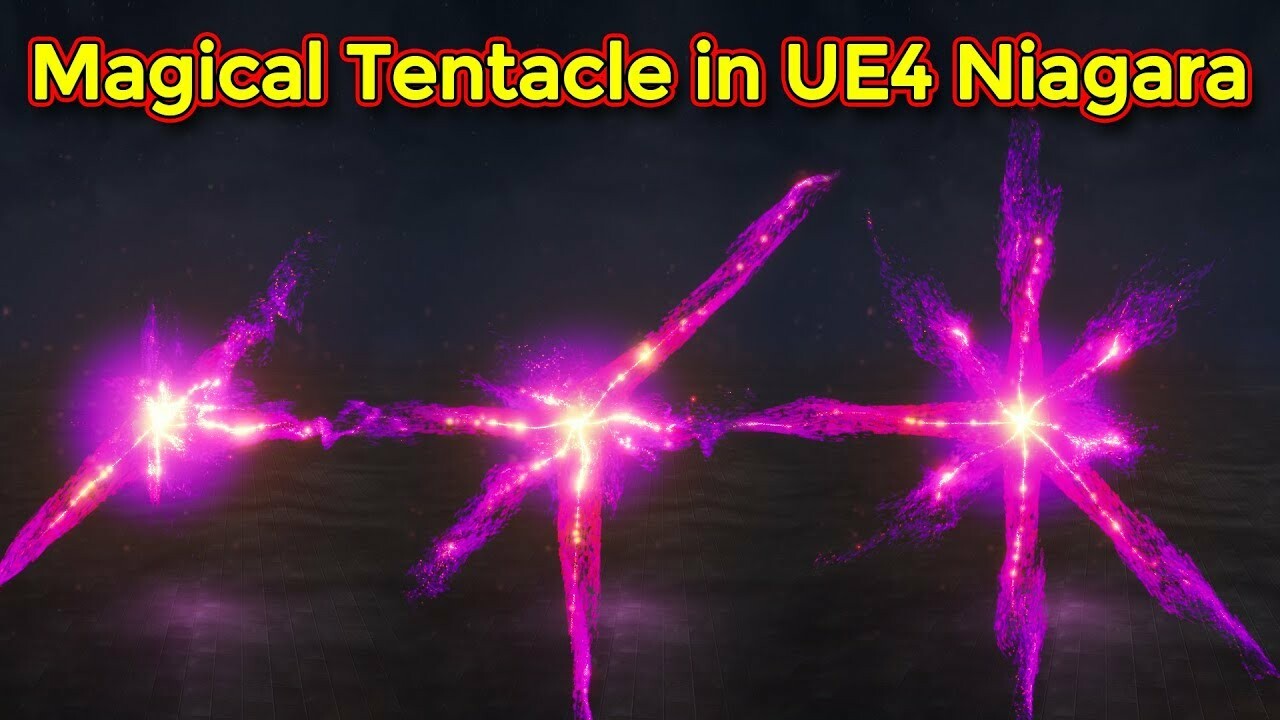 ArtStation - Magical Tentacle Effect | Unreal Engine Niagara Tutorials