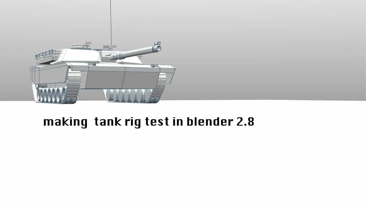 ArtStation - making tanks in blender 2.8 test