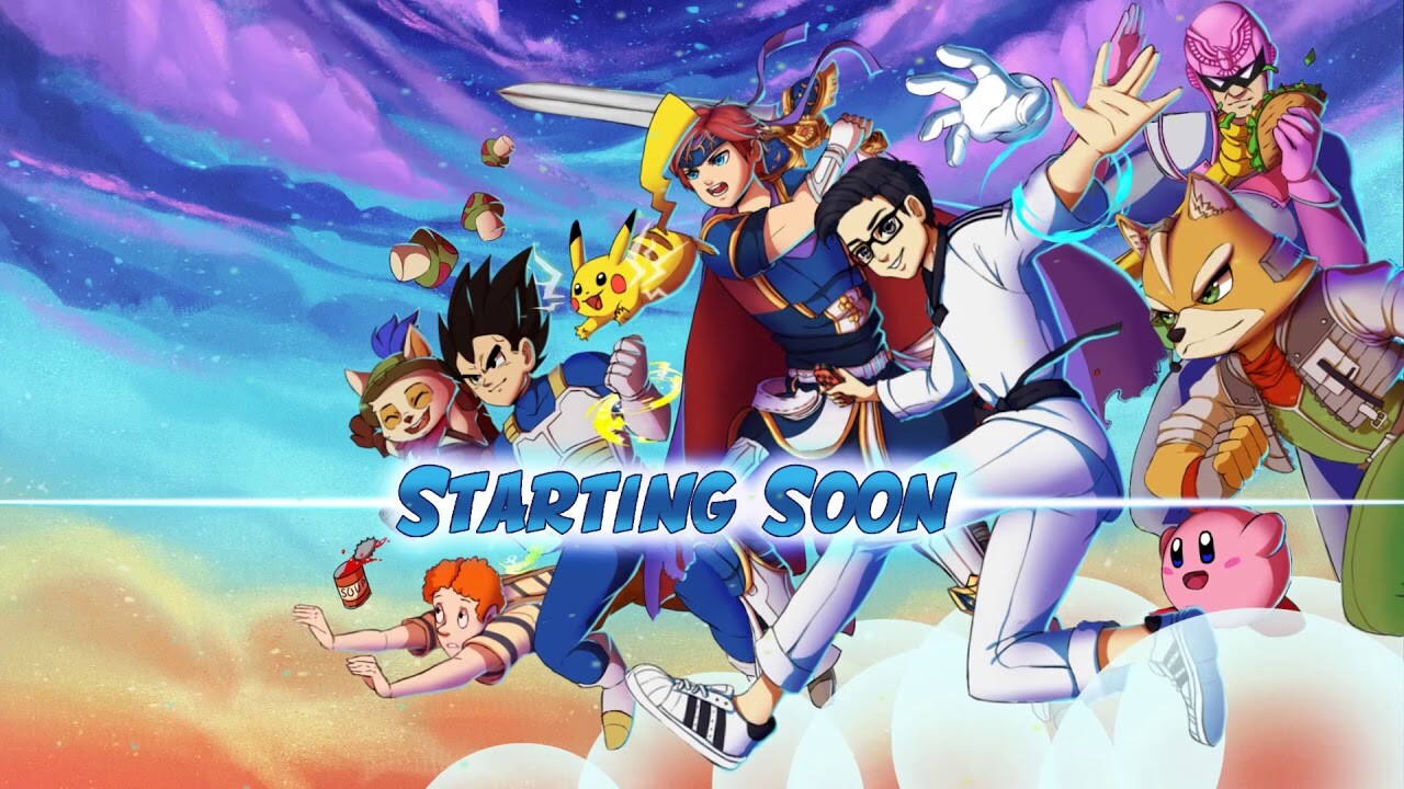 ArtStation - stream start screen overlay