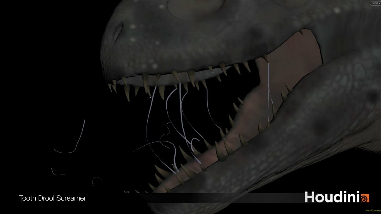 ArtStation - Tooth Drool Screamer | Houdini Digital Asset