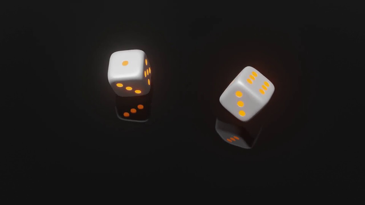 ArtStation - Dice roll blender 3d