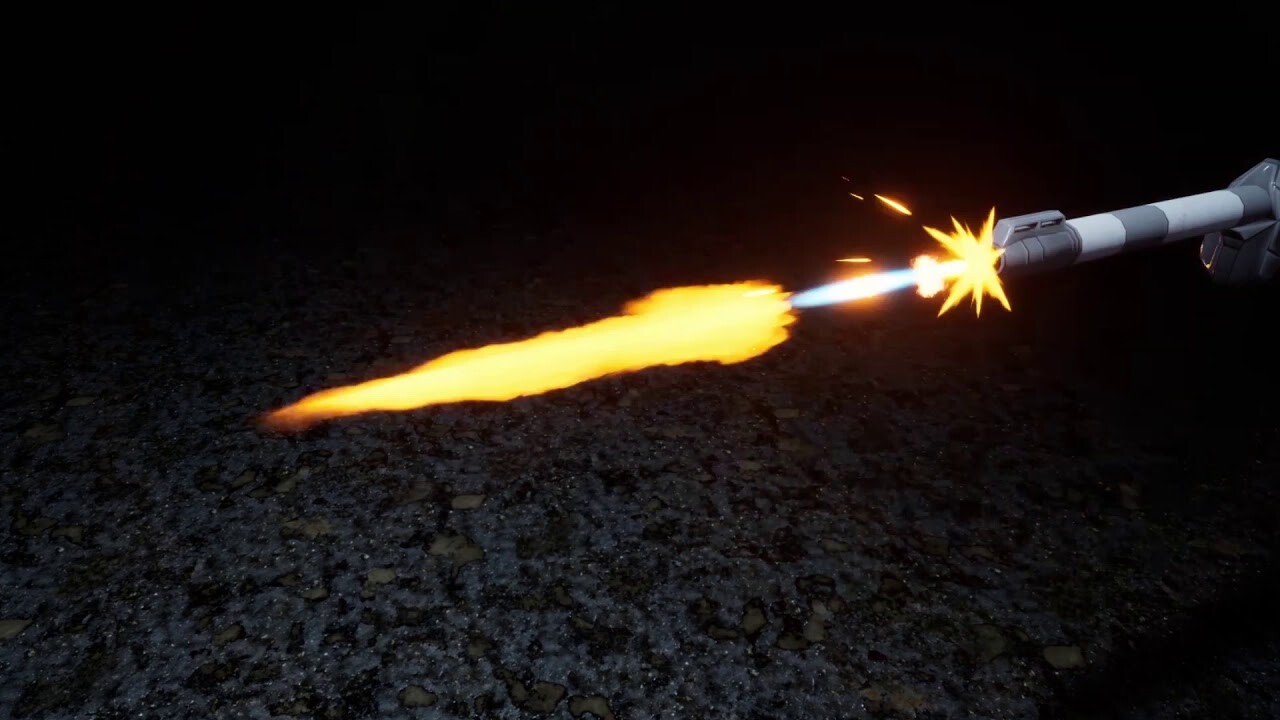 ArtStation - muzzle flash in unreal Engine