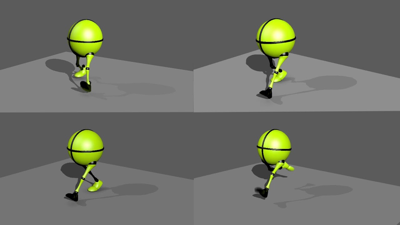 ArtStation - Walking/Running animation exercice