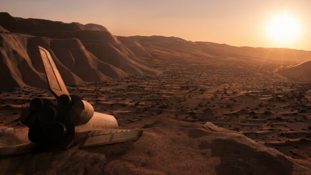 ArtStation - Crashed space shuttle