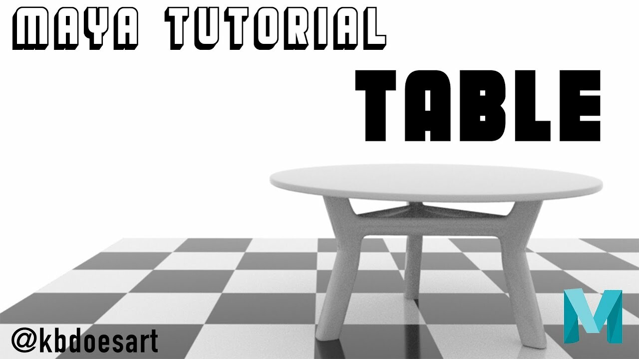 ArtStation - Table Maya Tutorial