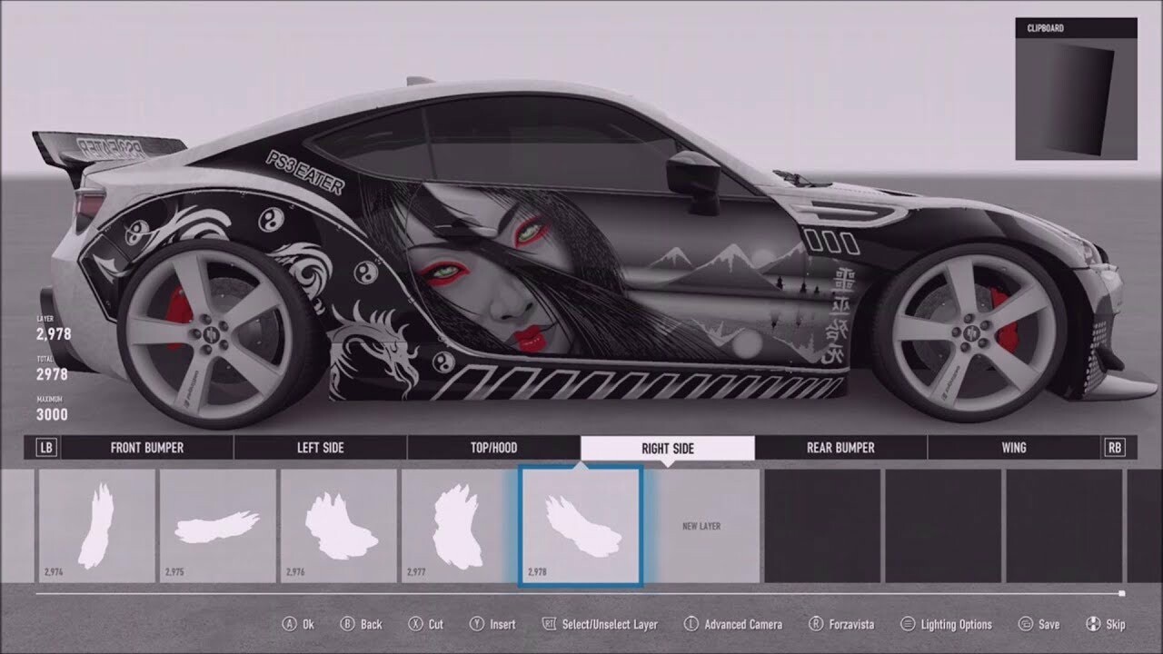 ArtStation - 2978 layer geisha themed BRZ speed art Forza 7