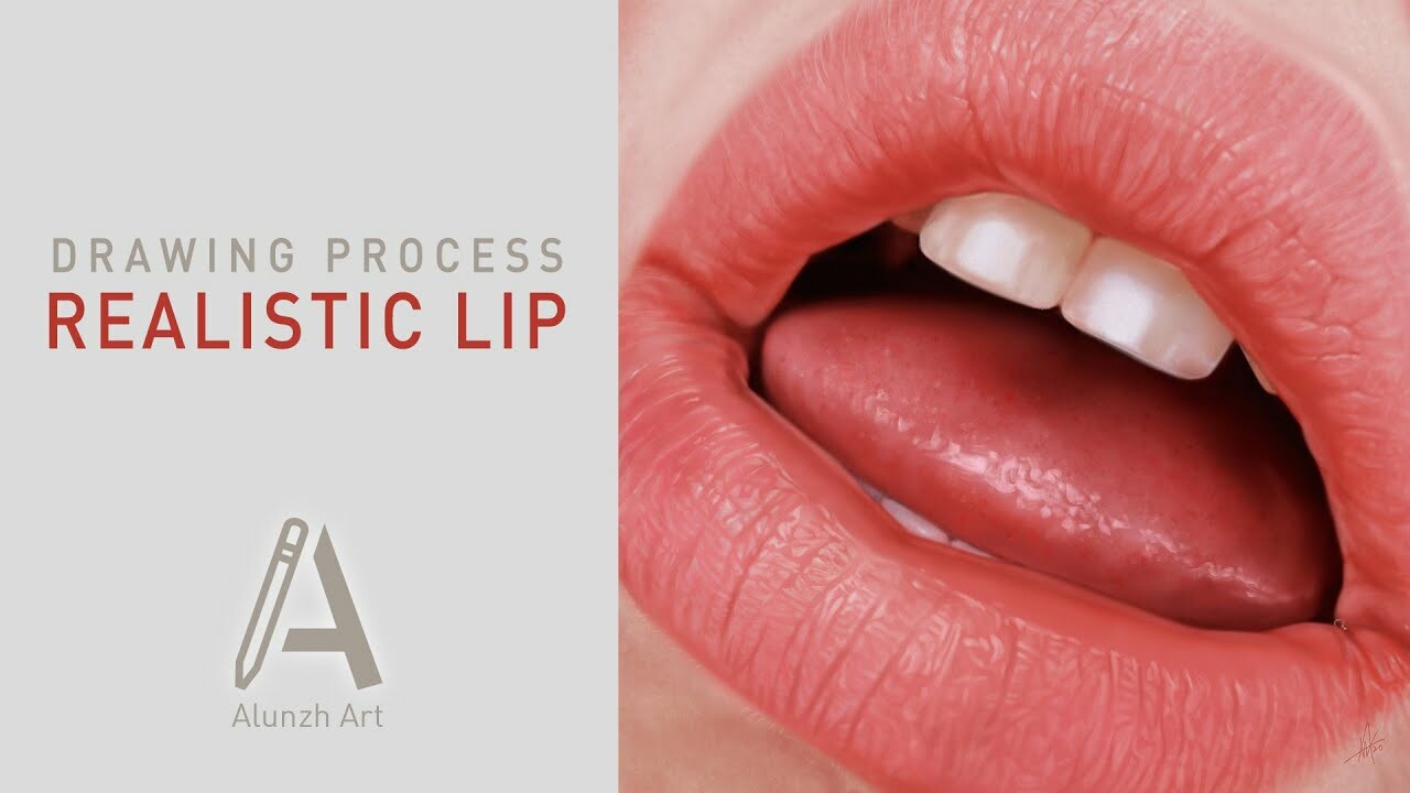 Lips Drawing Digital | Lipstutorial.org
