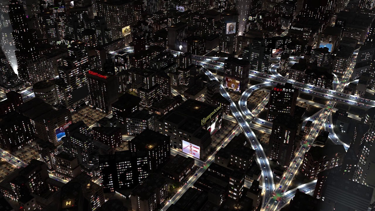 ArtStation - City Night Scene for Film in Progress