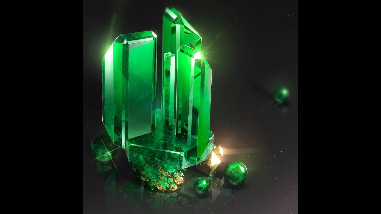 ArtStation - emerald making timelapse 4h10m