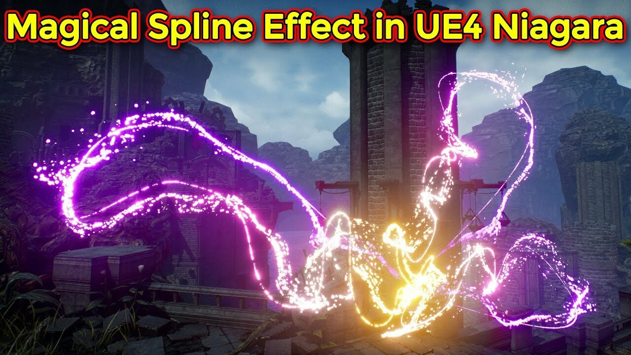 ArtStation - Magical Spline Effect | Unreal Engine Niagara Tutorial
