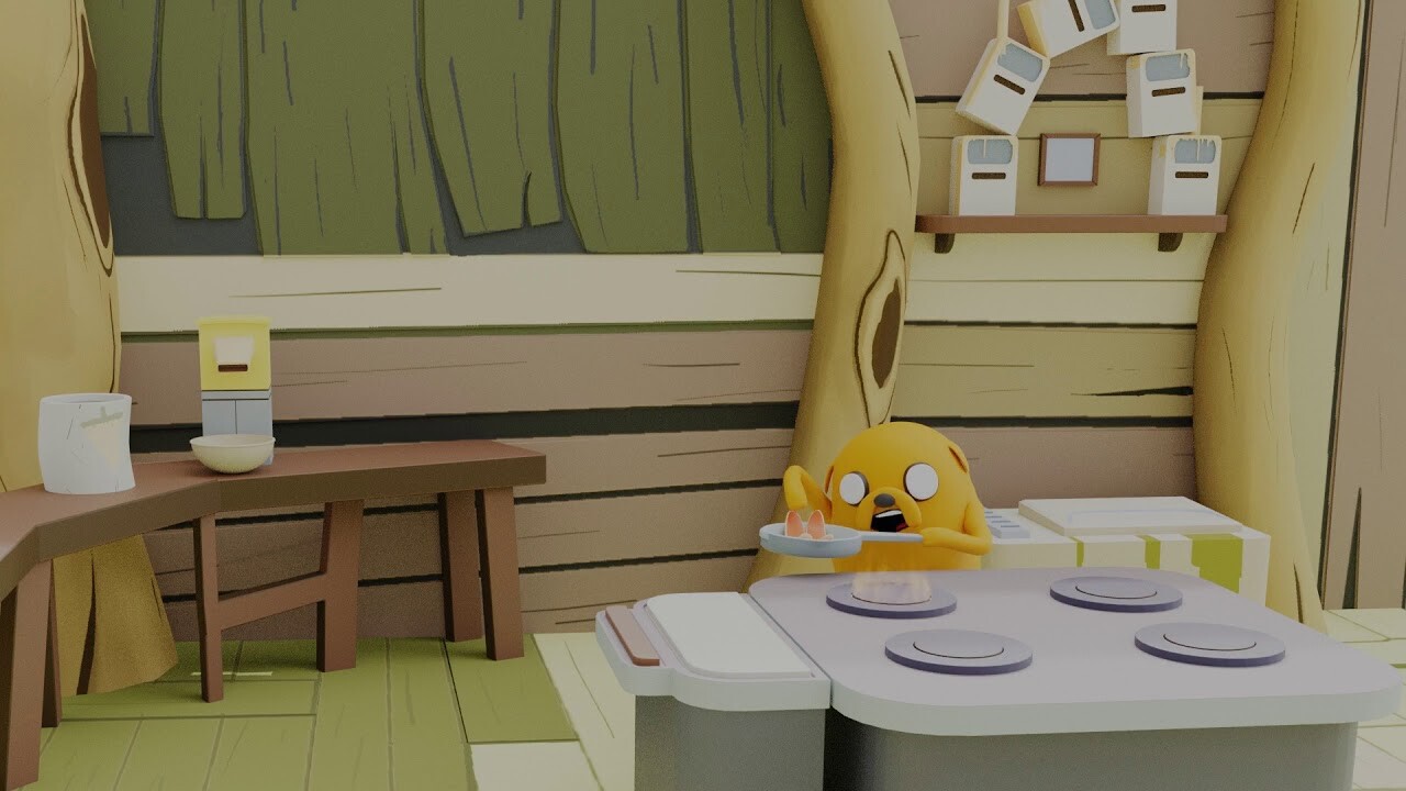 ArtStation - Adventure time bacon pancake