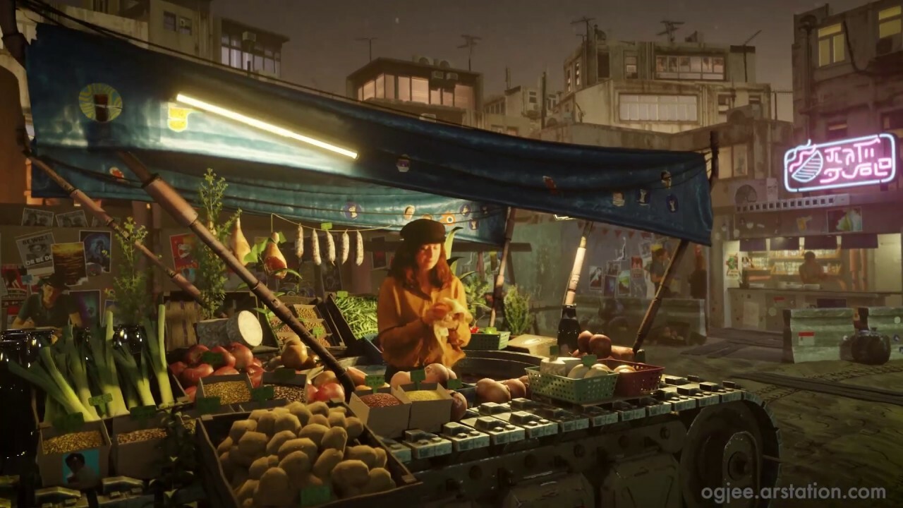 ArtStation - Market scene