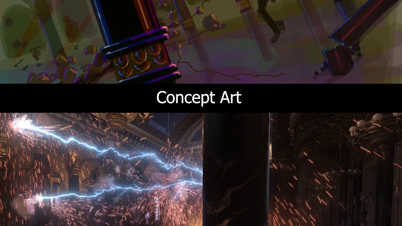 ArtStation - "Slow Dance" Split Screen VFX breakdown