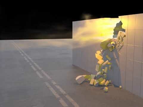 ArtStation - Wall explosion.