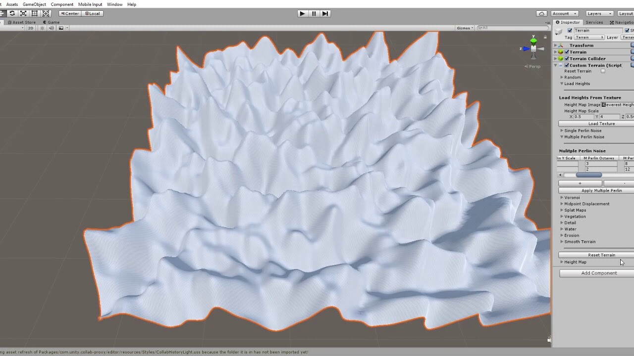 ArtStation - Procedural Terrain Script in Unity