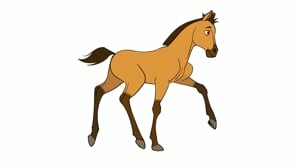 ArtStation - Spirit Colt Trot and Gallop Animation