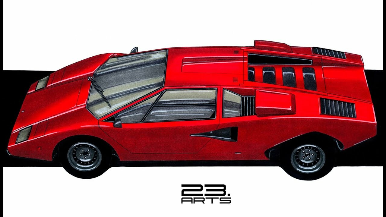 ArtStation - Lamborghini Countach LP400
