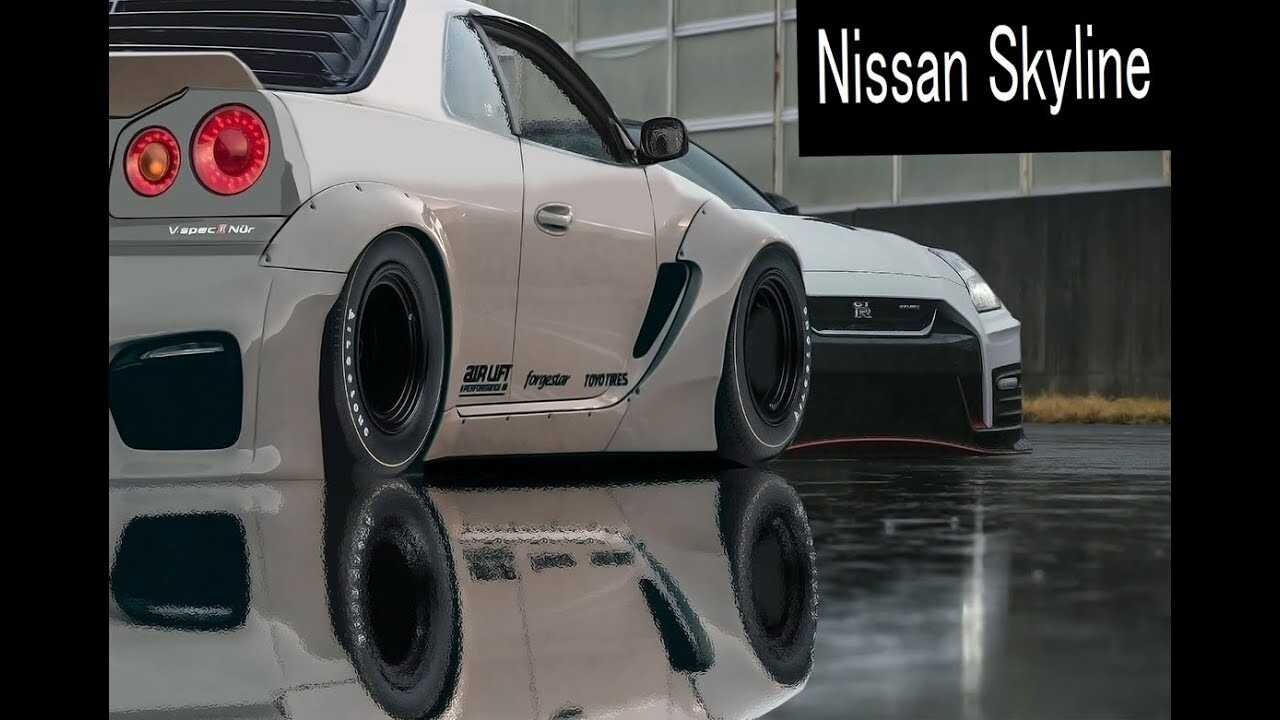 ArtStation - Nissan R34 and R35