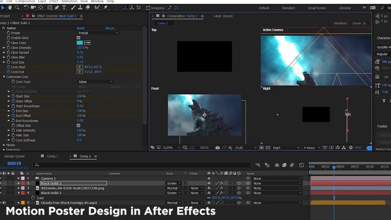 ArtStation - motion poster design in after effects