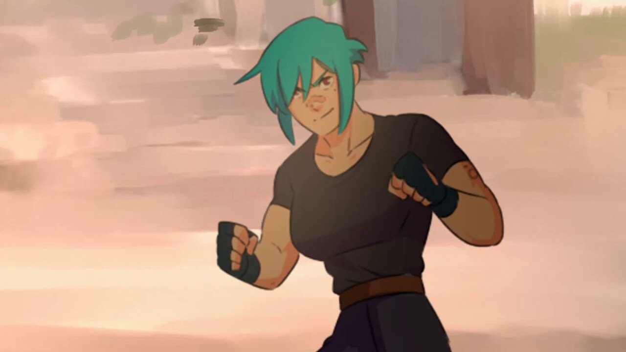 ArtStation - fight pose animation