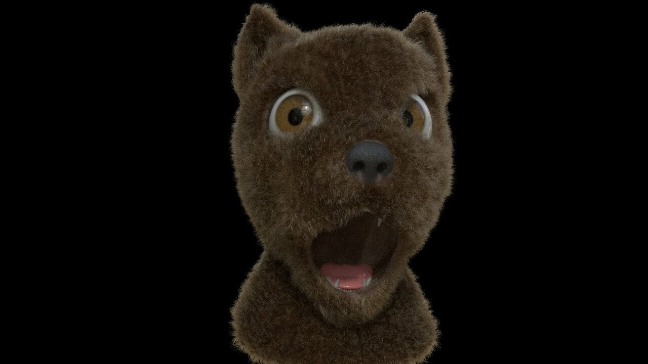 ArtStation - cartoon dog face rig