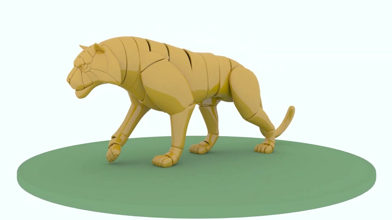 ArtStation - Tiger Walk Cycle Animation