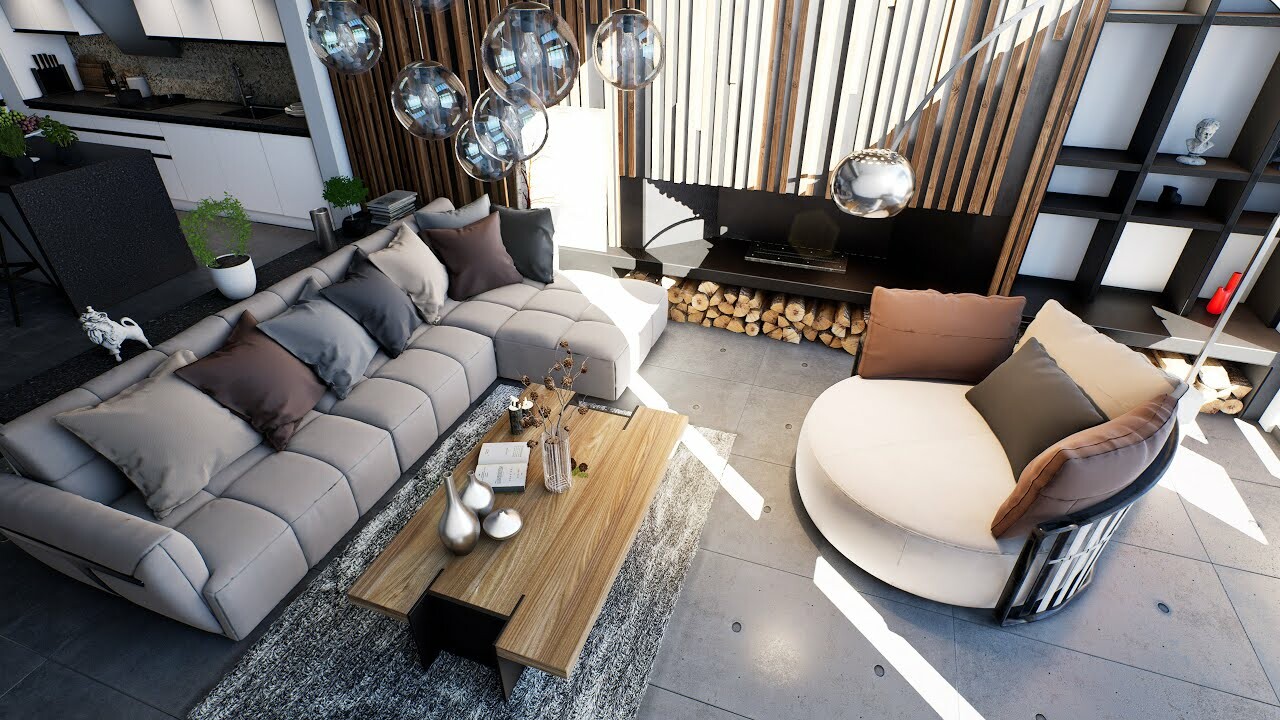 ArtStation - Real-time Living Interior