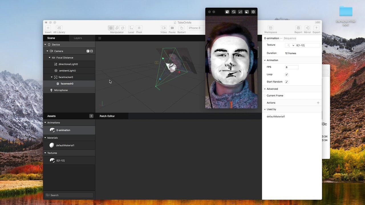 ArtStation - Spark AR - Take On Me Face Mesh