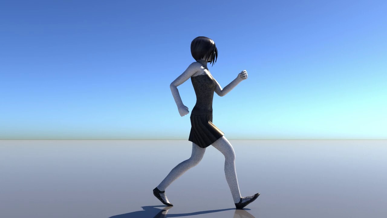 Autumn Truax - Character Walk Across - 3D Animation
