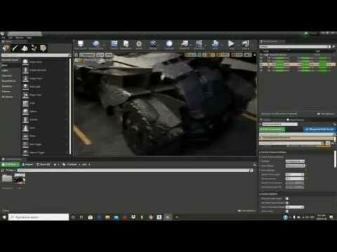 ArtStation - Batman car using UE4 RTX Raytraced.
