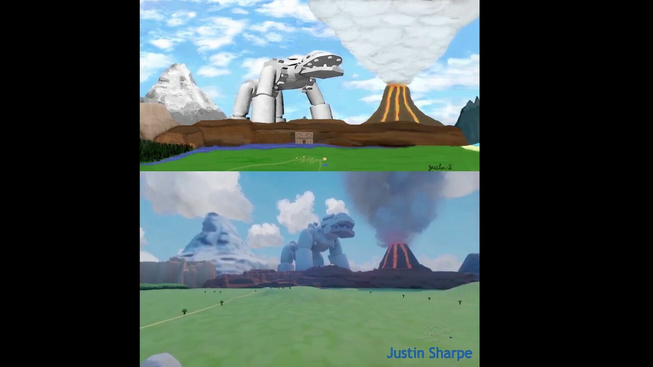 ArtStation - Land of the Colossus 2D/3D Project / Dreams Project