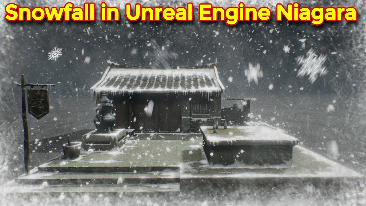 ArtStation - Snowfall Scene | Unreal Engine Niagara Tutorials | UE4 ...