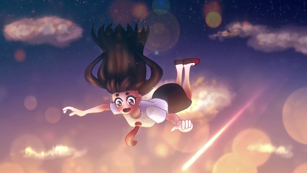 ArtStation - Falling [2D Animated Wallpaper Animation]