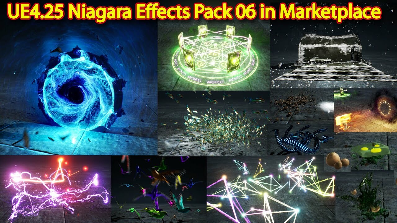 ArtStation - UE4.25 Niagara Effects Pack 06 in Martketplace