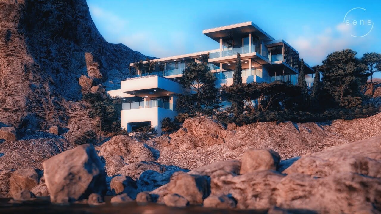 ArtStation - Villa Azure | Exotic Beach Villa Flythrough