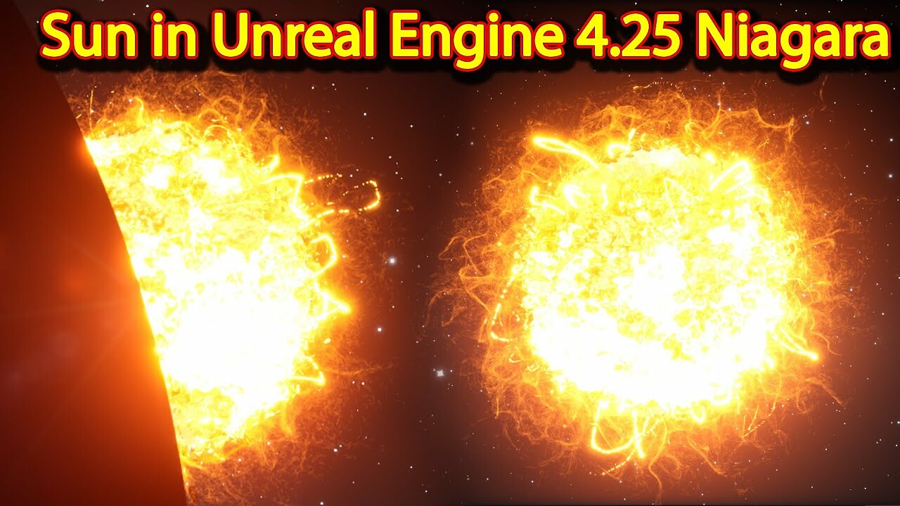ArtStation - Sun | Unreal Engine Niagara Tutorials | UE4 Niagara Sun