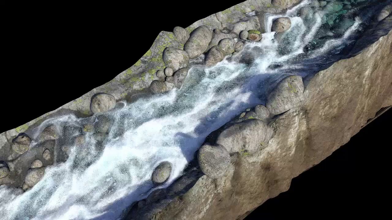 ArtStation - Riverbed simulation
