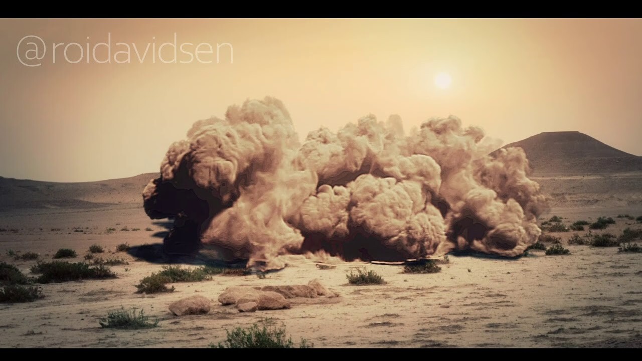 ArtStation - Desert explosion