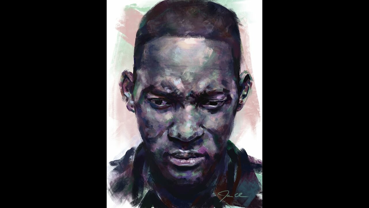 James Doane - Time Lapse Will Smith Digital Painting