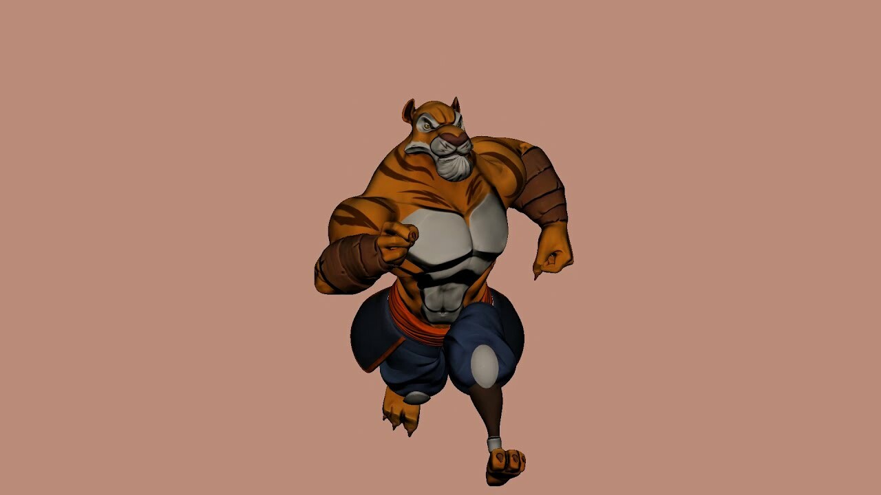 ArtStation - Tiger Video Game Run Cycle