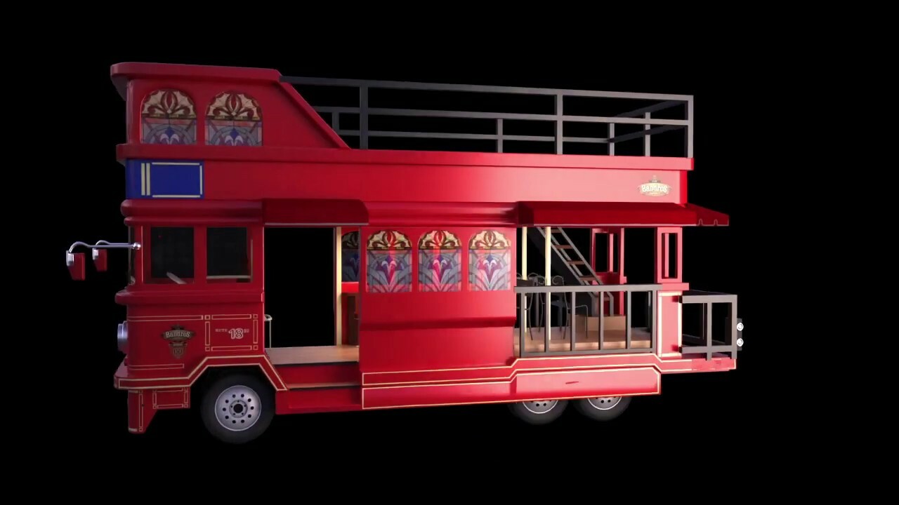 ArtStation - Bandros - Bandung tour on bus (Final Result)