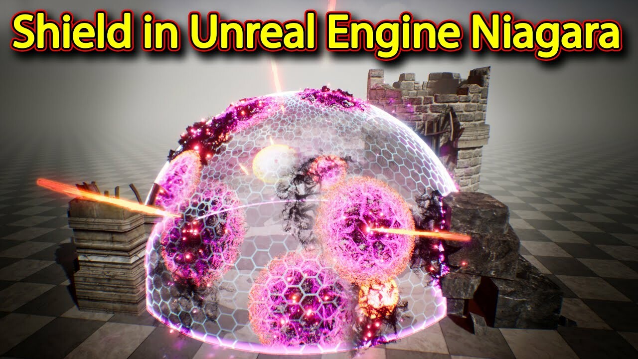 ArtStation - Shield Effect | Unreal Engine Niagara Tutorials | UE4 Niagara Shield