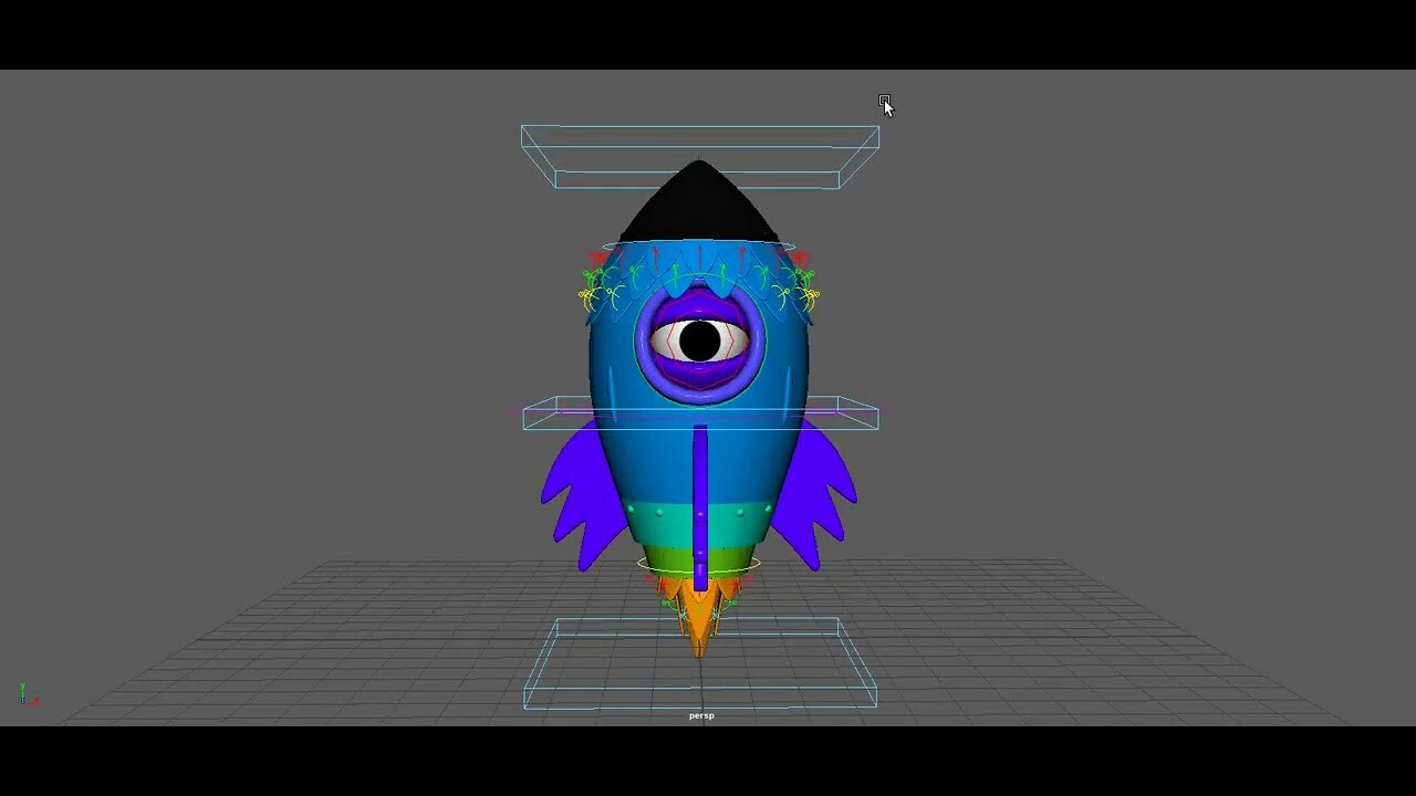 ArtStation - Cartoon rocket