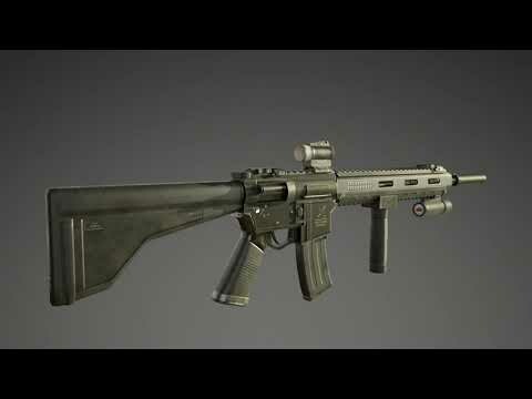 ArtStation - M4 carbine assembly video