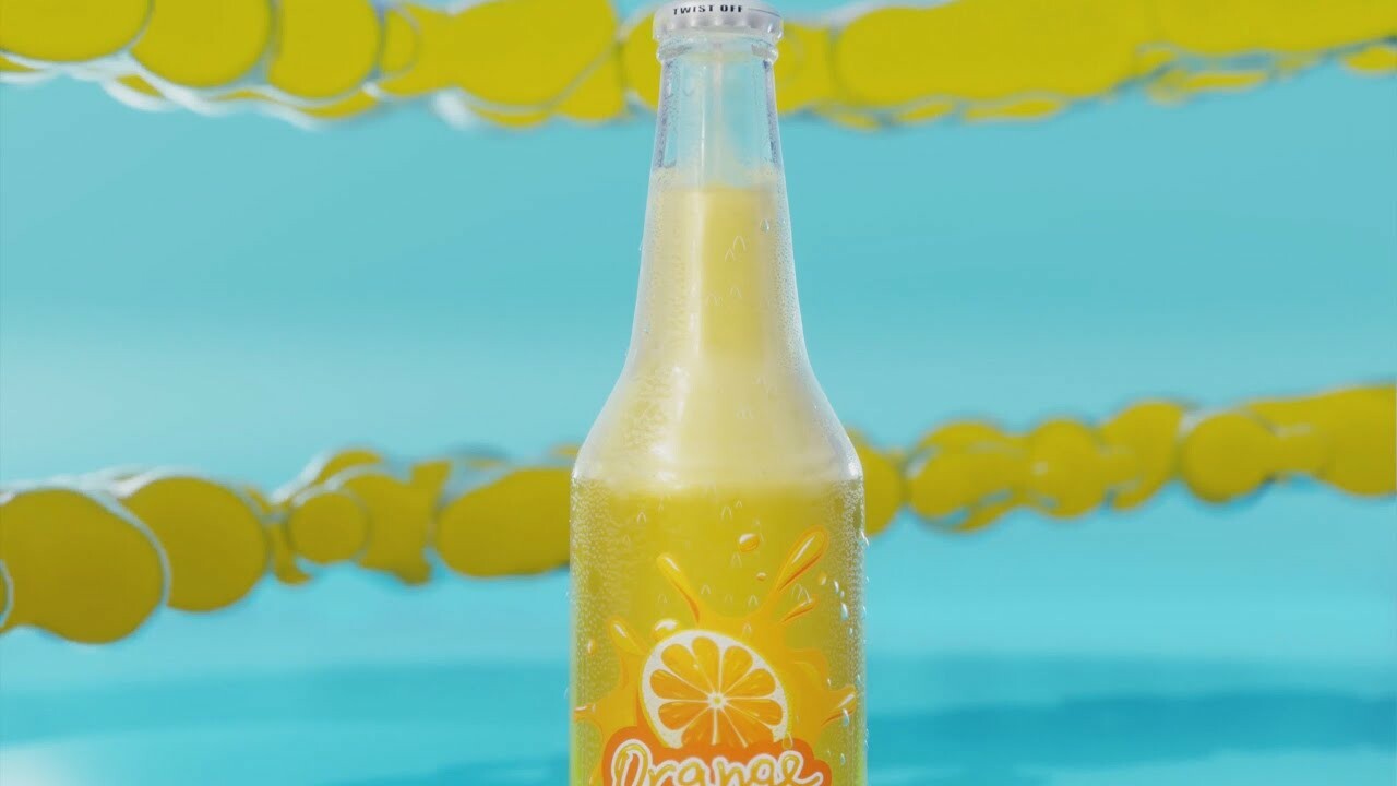 ArtStation - Juice animation. Blender 2.9 EEVEE Render