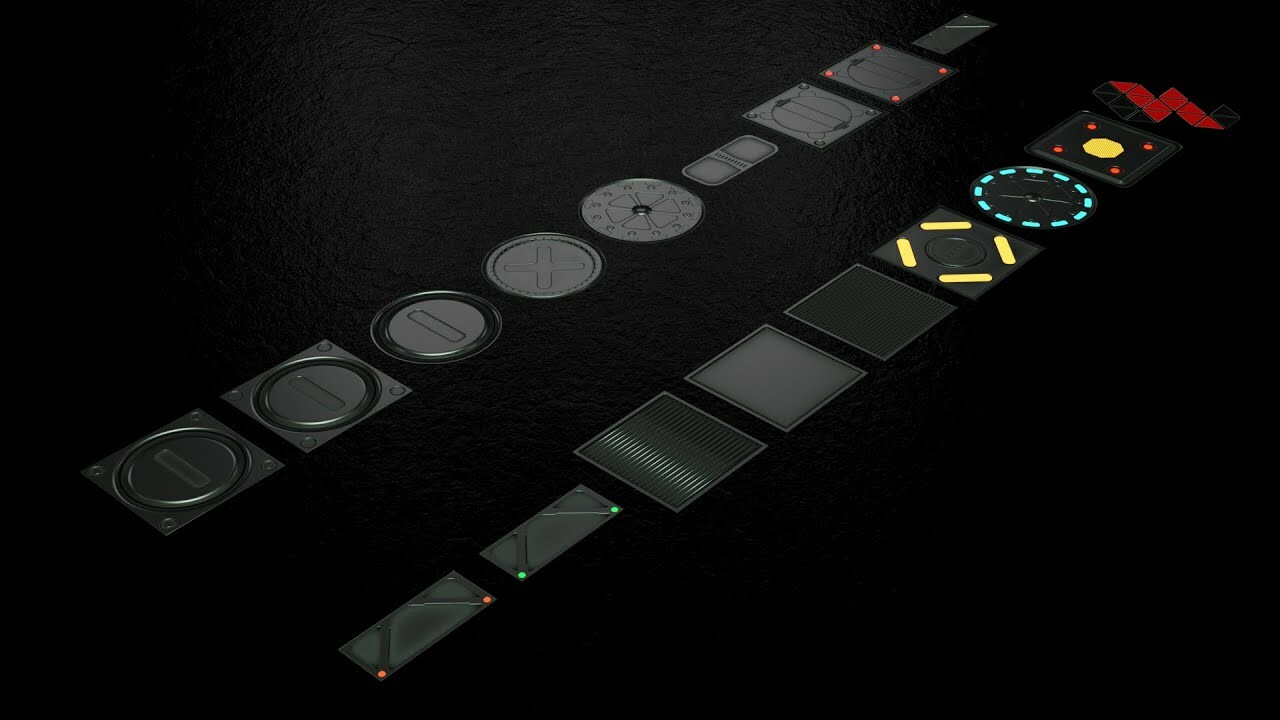 ArtStation - Free Overloading Decal Pack 1