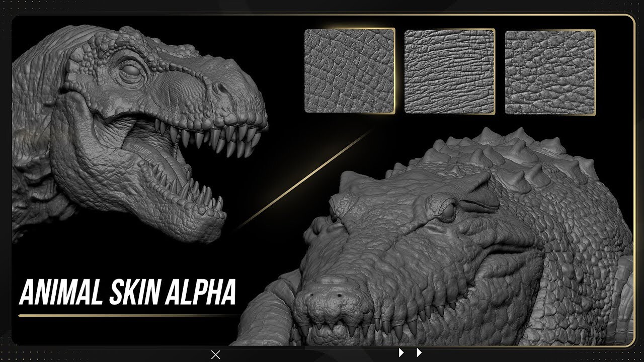 ArtStation - How To Detail Any Animal Skin In Zbrush Using CGSphere ...