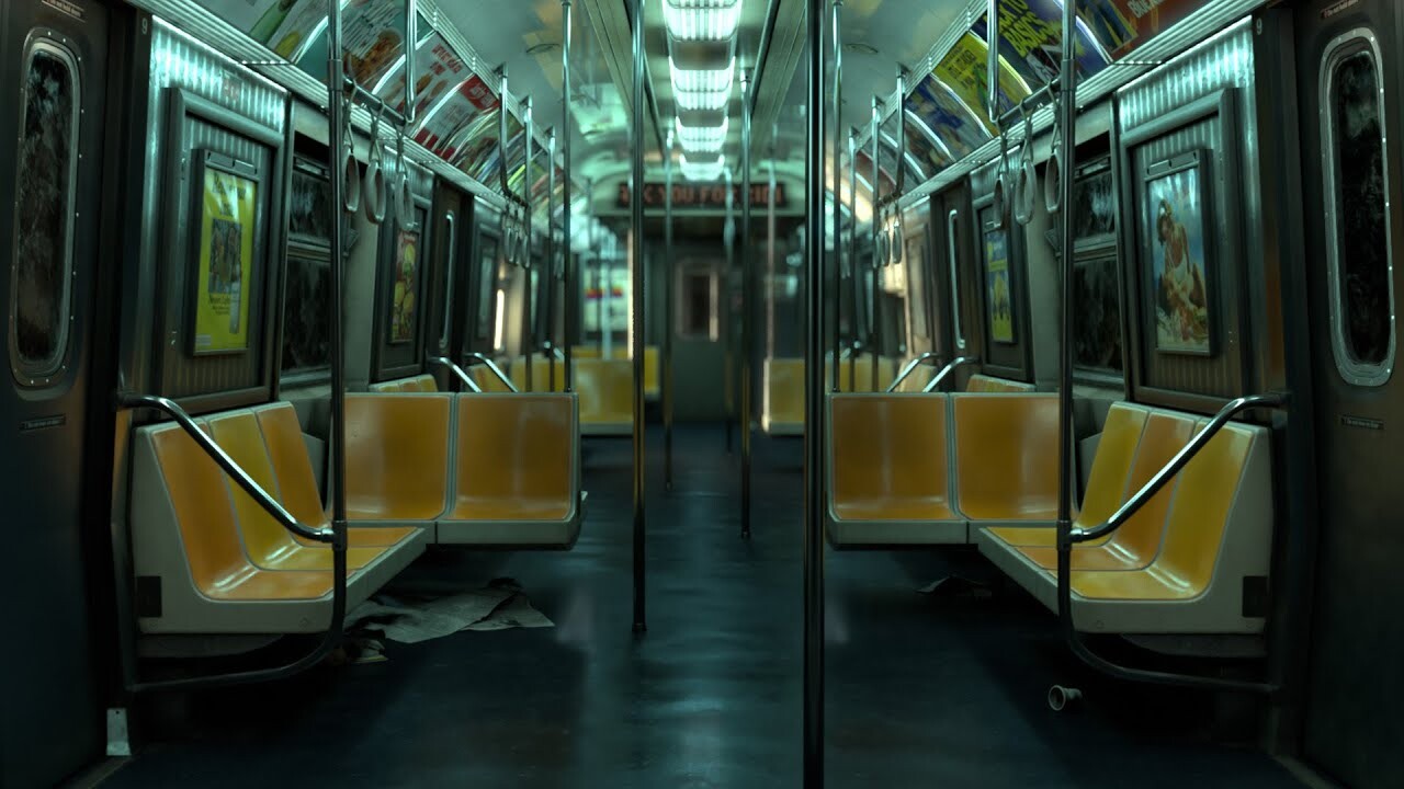 ArtStation - NYC subway car